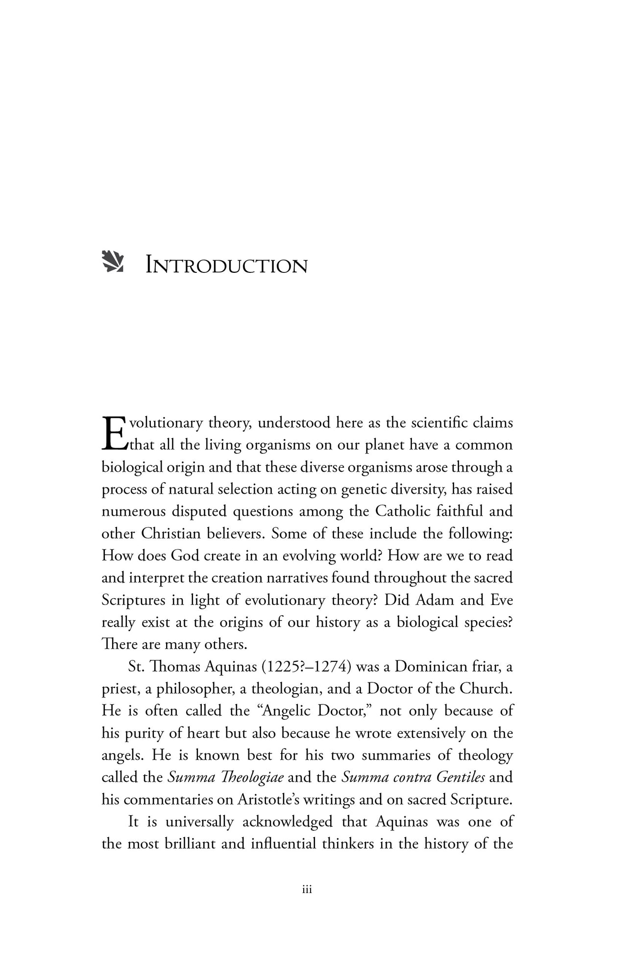 Thomistic Evolution – Cluny Media